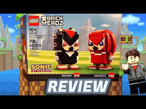 lego brickheadz 40672 Knuckles & Shadow set review - YouTube