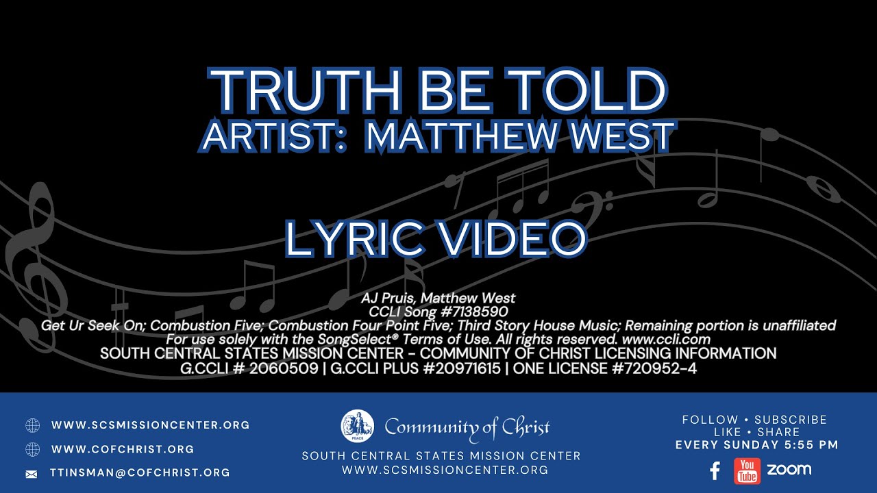 Lyric Video - Truth Be Told by Matthew West - YouTube