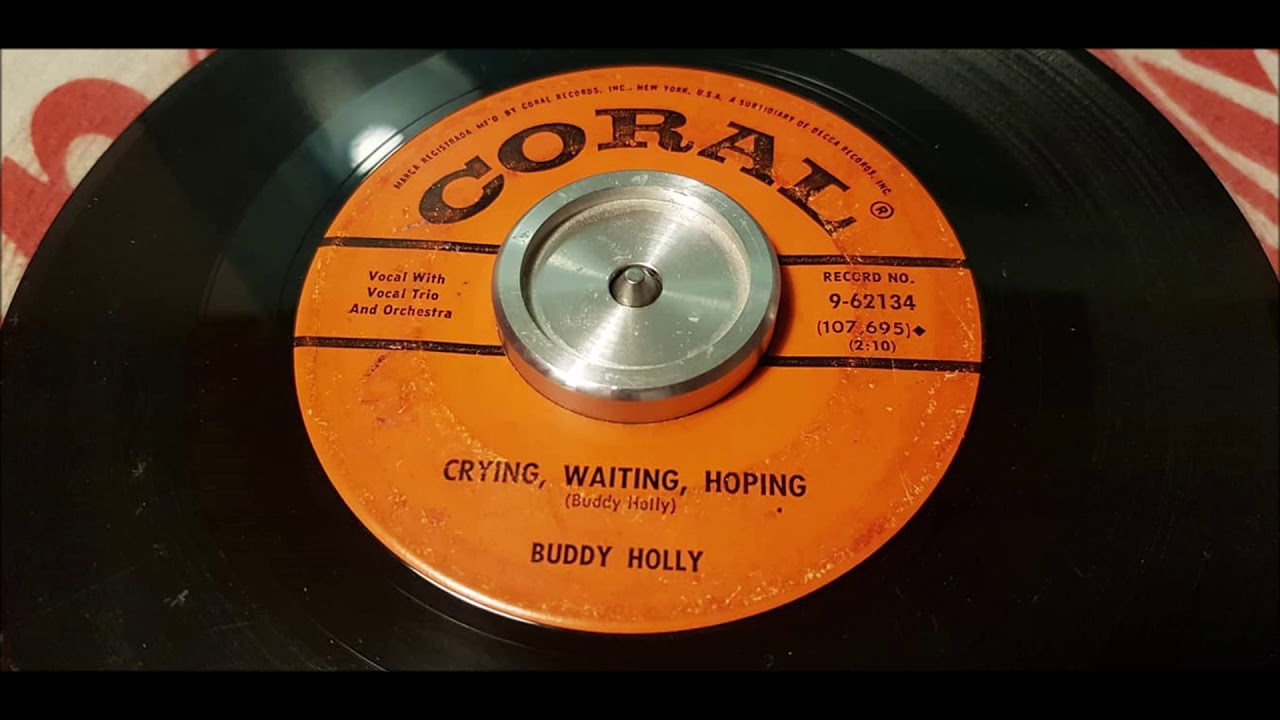 Buddy Holly - Crying, Waiting, Hoping - 1959 Rock N Roll - Coral 9 ...