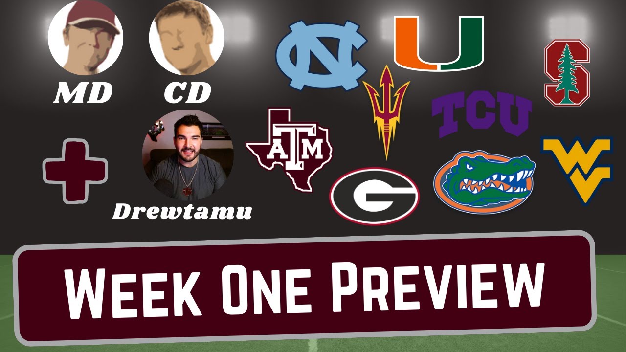 CFB Week 1 Preview ft. Drewtamu | Ep. 102 - YouTube