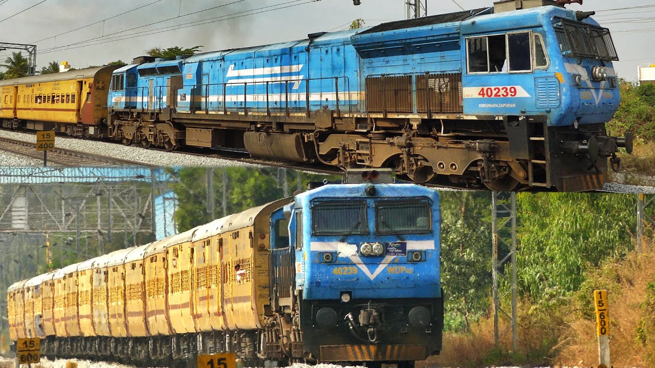 The ONLY BLEED BLUE WDP 4D of Indian Railways !! - YouTube