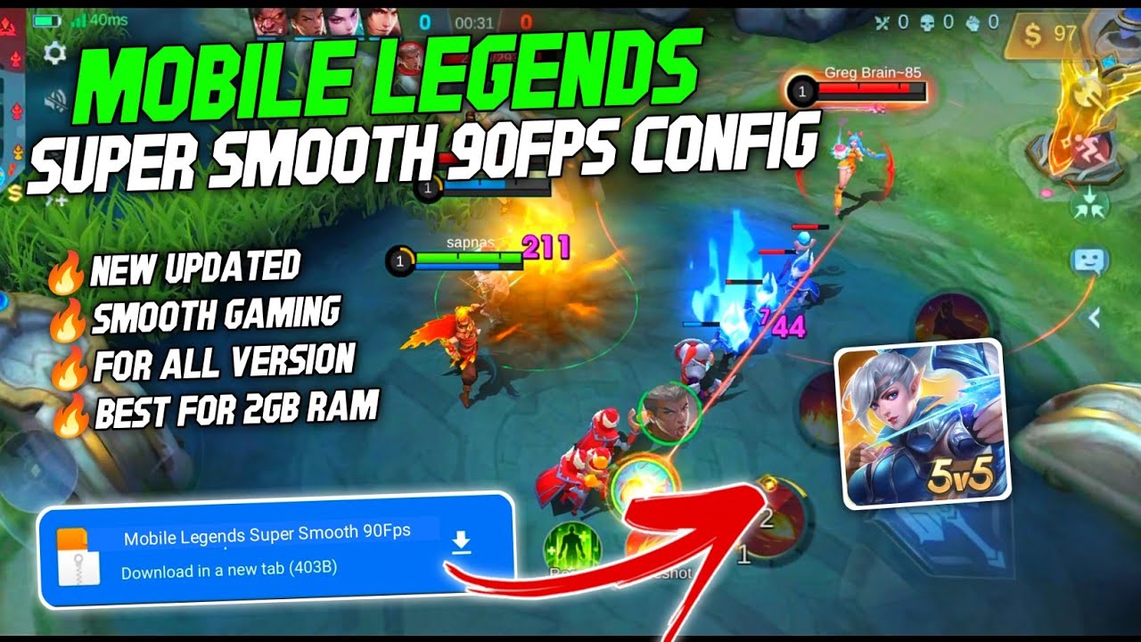 NEW !! ML 90Fps Super Smooth Lag Fix Config Files | Boost Fps + Ping Booster Script | MLBB - YouTube