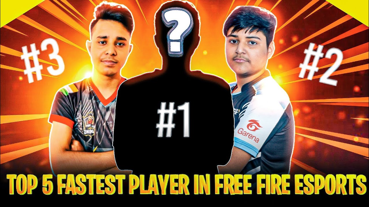 TOP 5 FASTEST PLAYER IN FREE FIRE ESPORTS 🥵 - YouTube