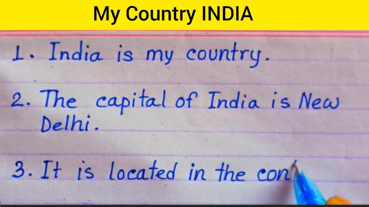 10 lines Essay on My Country India | My Country India essay in English ...