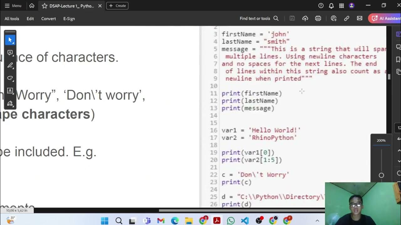 Python Progamming E1E122143 Syahril Ramadhan Salman Noor - YouTube