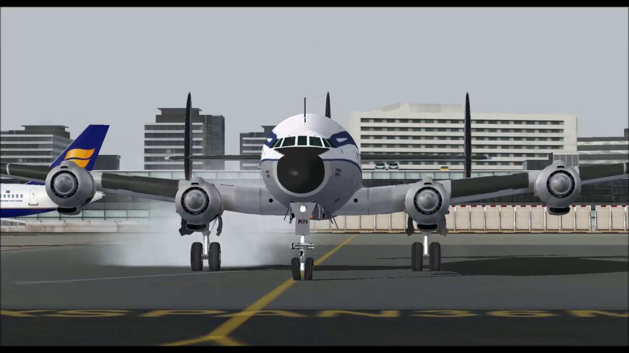 LOCKHEED L 1049G SUPER CONSTELLATION KLM THE FLYING DUTCHMAN TAKE OFF ...