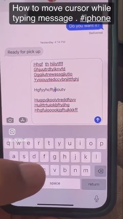 How to move cursor while typing on Iphone - YouTube