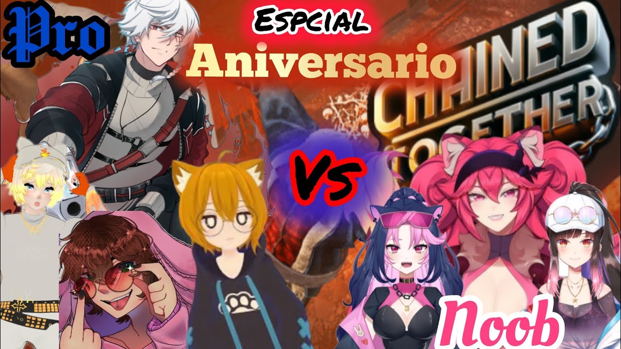 💗Vtubers Noobs💗 VS 🔵Vtubers Pro🔵 Juegan CHAINER TOGETHER / ESPECIAL ANIVERSARIO #vtuber - YouTube