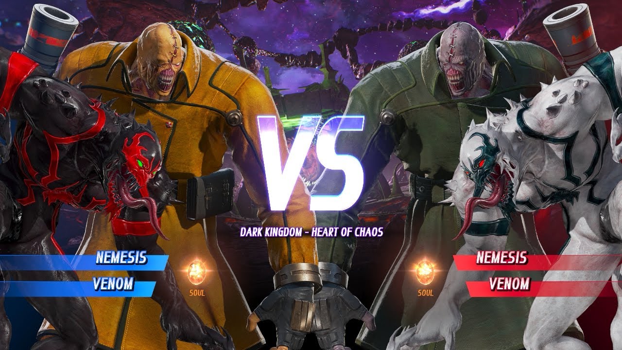 Yellow Nemesis and Venom VS Nemesis and White Venom - Marvel vs Capcom ...