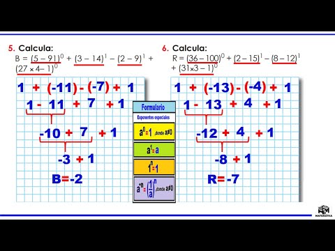 Potenciación II: Exponentes y bases especiales. - YouTube