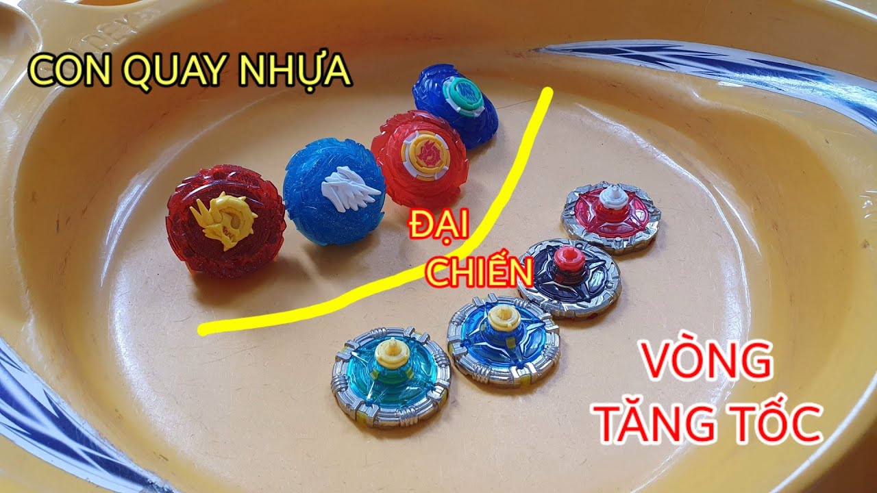 Con quay nhựa vs con quay vòng tăng tốc - Đại Chiến Vô Cực - YouTube
