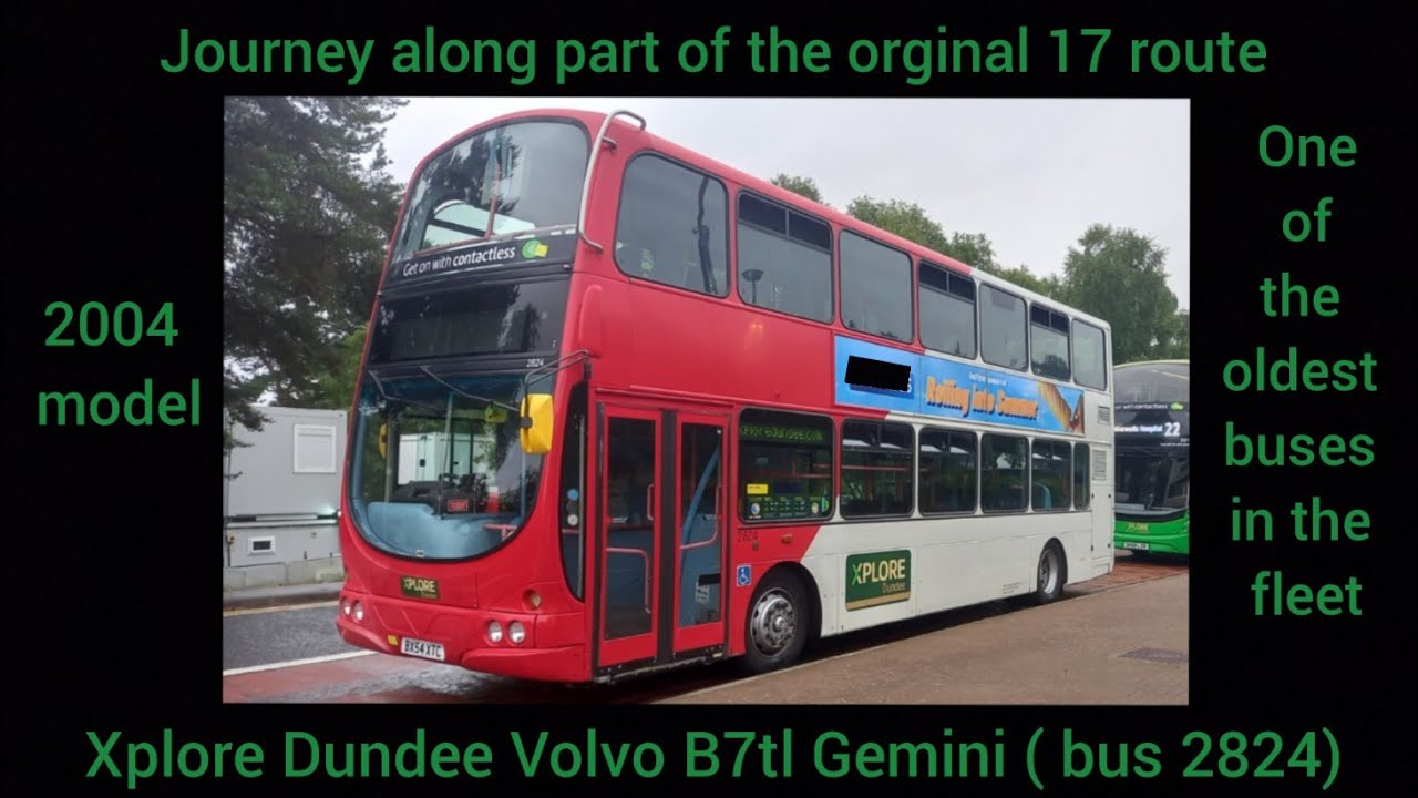 Volvo B7tl Gemini (Xplore Dundee bus 2824) Oct 2022 - YouTube