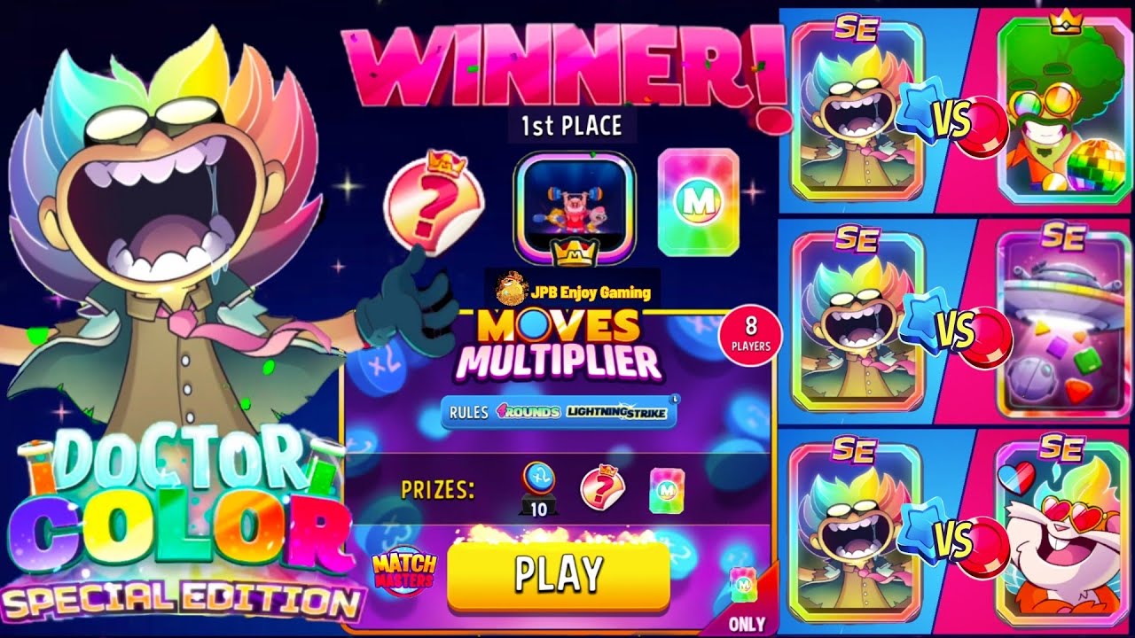 Match Masters Moves Multiplier (Lightning Strike) Tournament Prizes ...