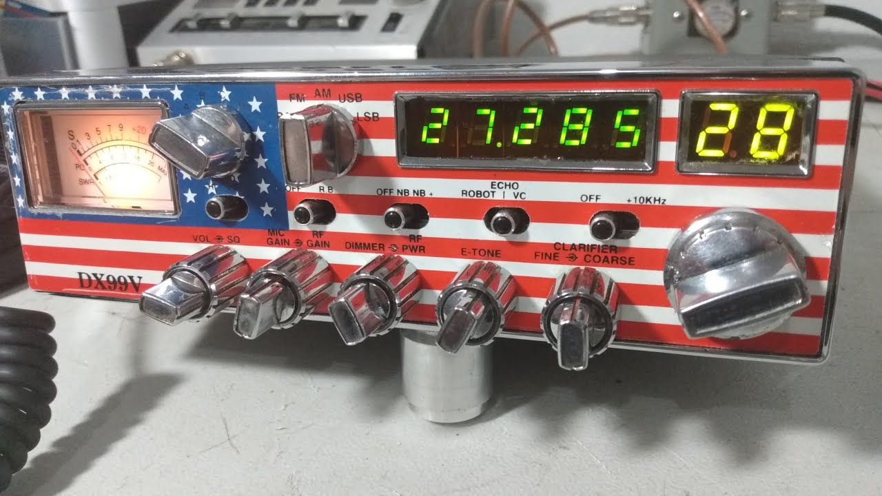 Galaxy DX-99V with American Flag Face Plate, Mobile Radio - YouTube