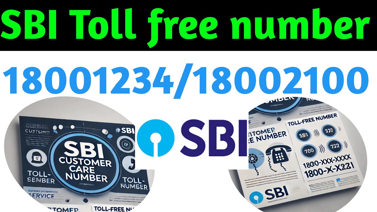 SBI customer care number। SBI Toll free number। SBI टोल फ्री नम्बर #sbi ...