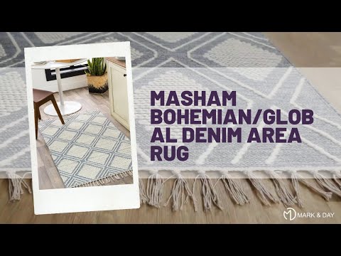Masham Bohemian/Global Denim Area Rug