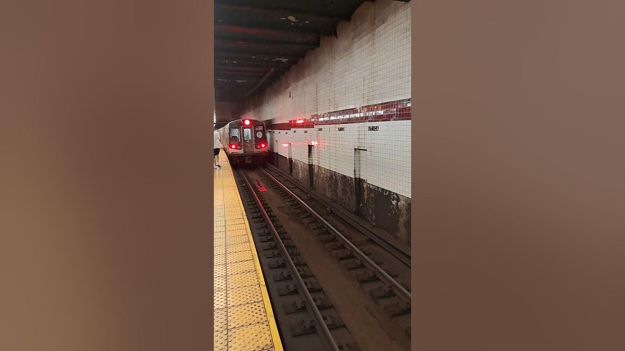 Manhattan Bound R179 C train entering and leaving Utica Avenue - YouTube