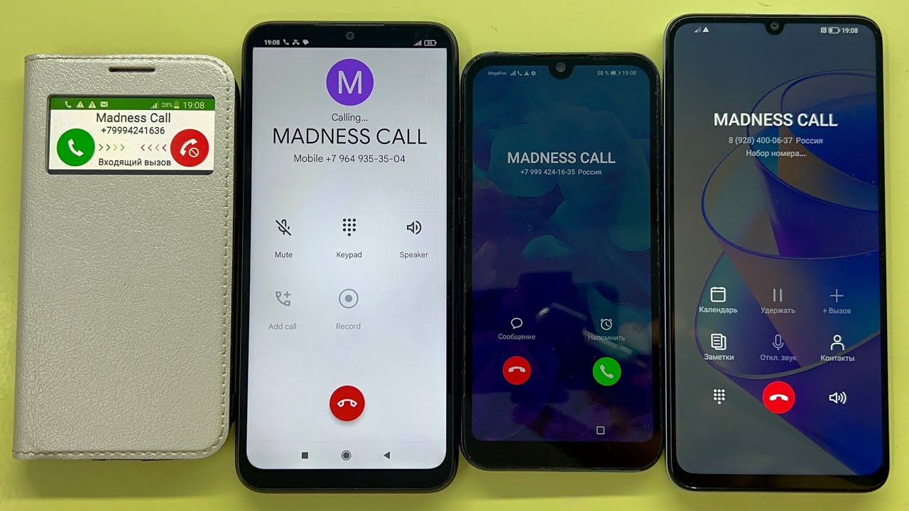 Incoming Call Samsung Galaxy S4 Phone Case Book and HUAWEI Y5 2019 ...