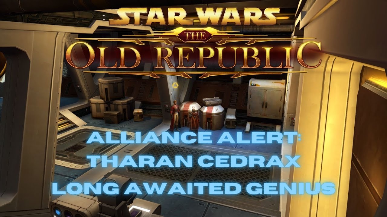SWTOR - The Return of Tharan Cedrax - Long Awaited Genius - YouTube