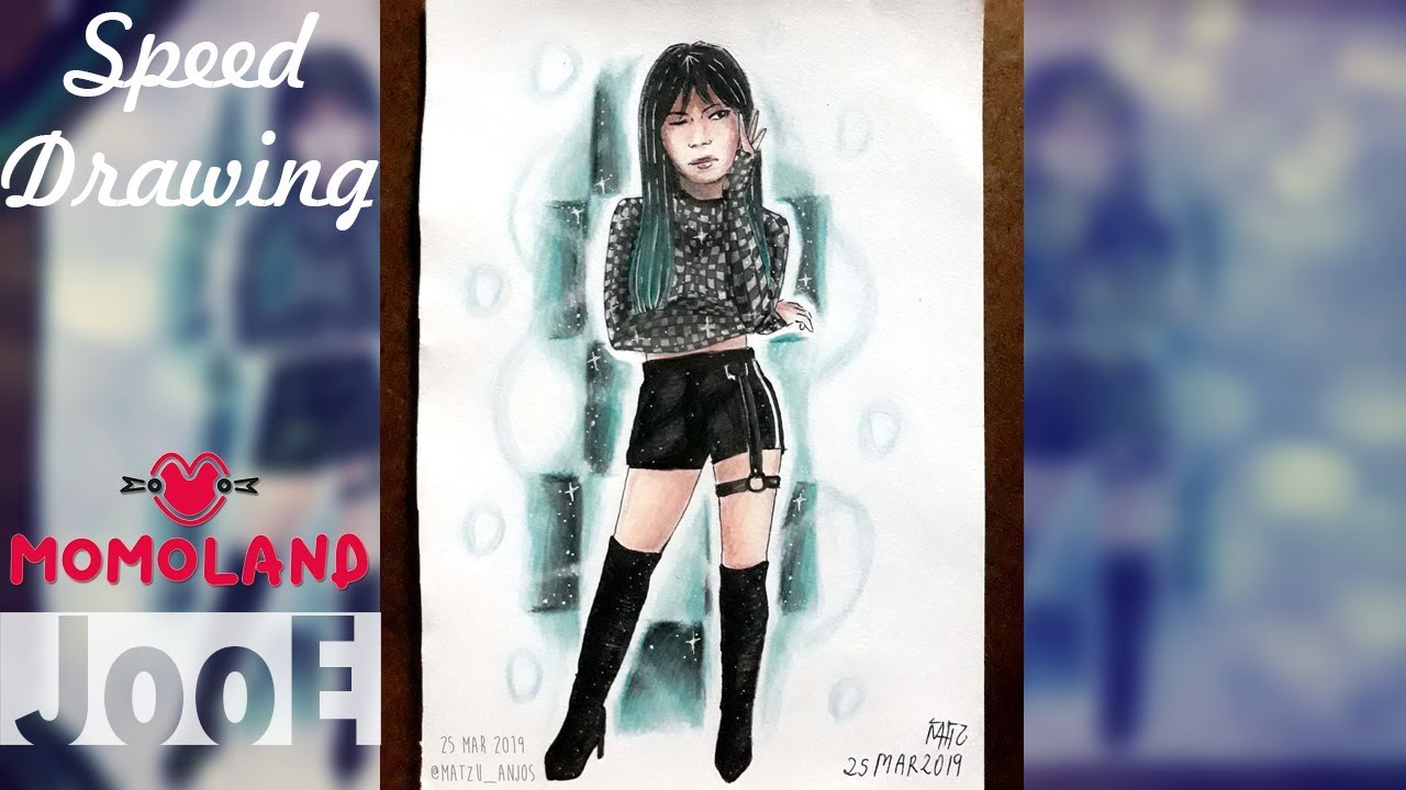 [Speed Drawing] Momoland: JooE | TheusDraws - YouTube