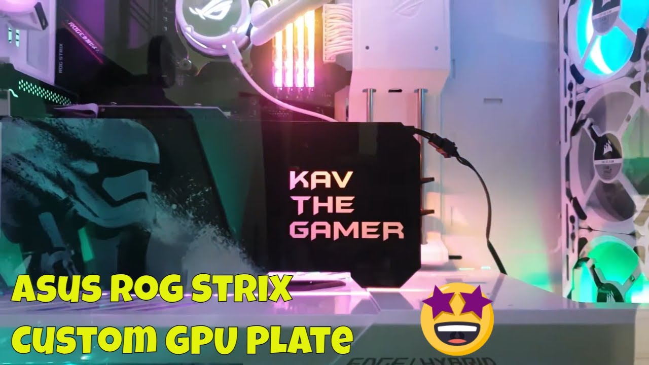 Custom Asus Rog Strix 3080 Graphics Card Backplate, Stormtropper Build ...