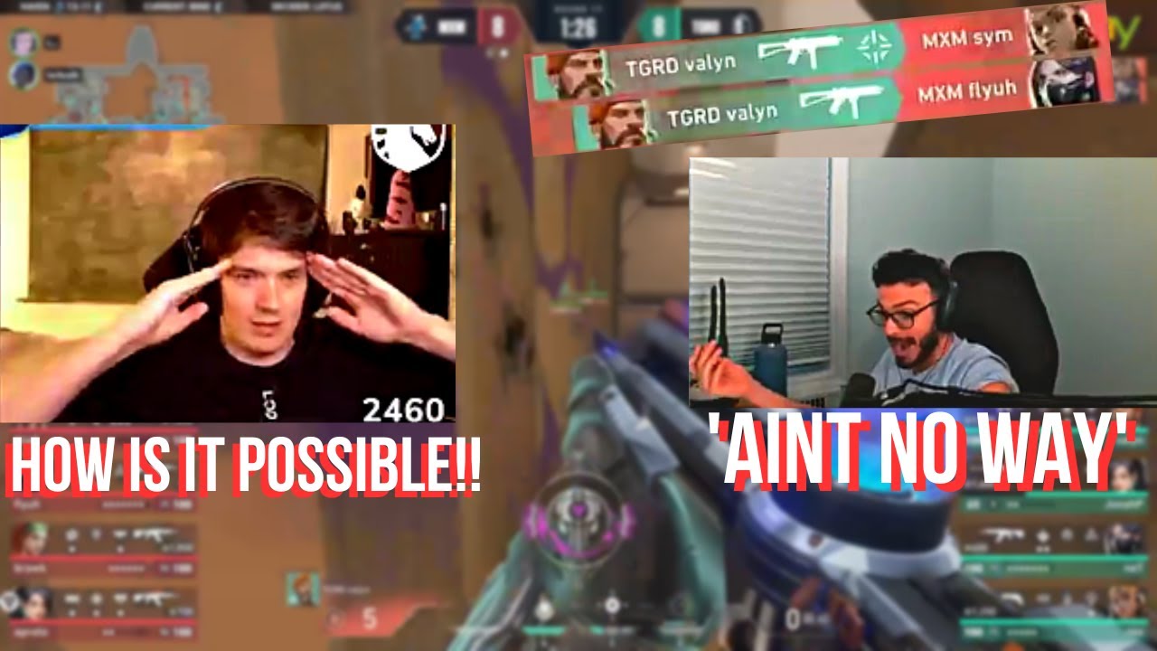 TGRD valyn SHOCKS Everyone with this INSANE 1v2 STINGER Play 🤯 SEN Tarik & Sliggy Reaction - YouTube