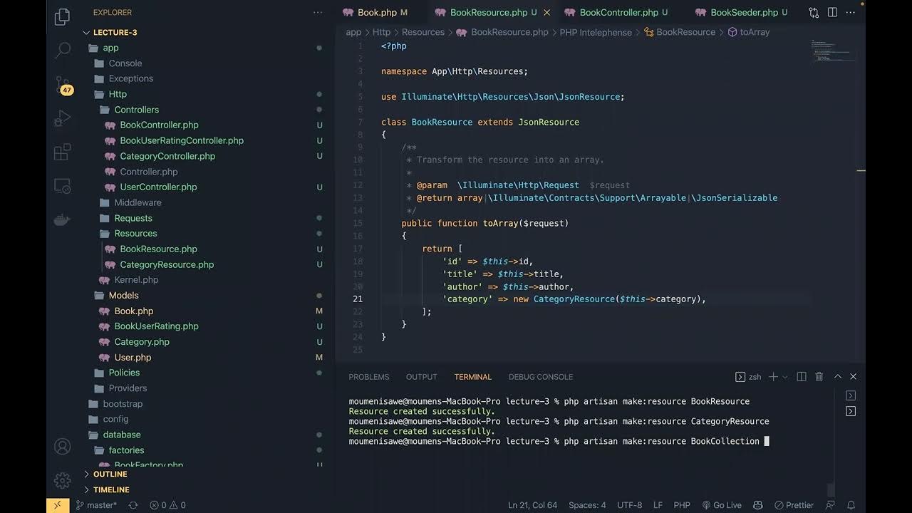 Json Resource and Collection Resource - YouTube