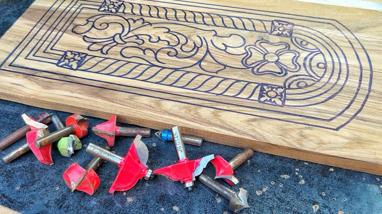 New Door Design Carving With Router Bits - YouTube