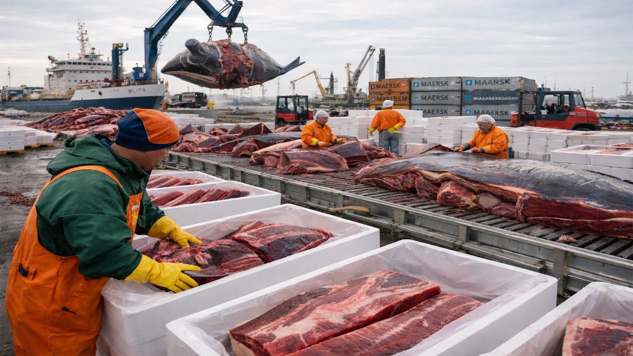 Inside a Japanese Whale Meat Kitchen | Traditional Cutting Skills and ...