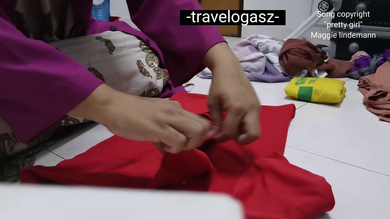 Teknik lipat baju elak berselerak dan kemas - YouTube