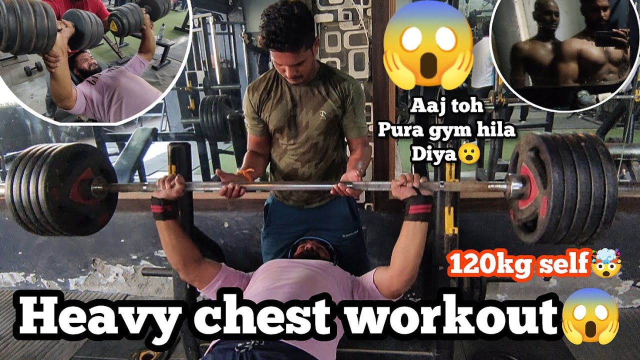 INTENSE Chest Workout😱 | Heavy lift💪| PUSH YOUR LIMITS😤 | #vlog # ...