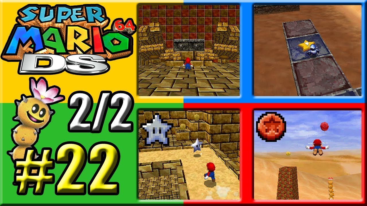 Guía Super Mario 64 DS 100% #22: Arenas ardientes (2/2) - YouTube