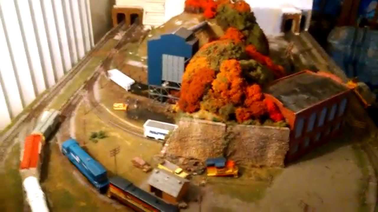 4x8 ho scale layout - YouTube
