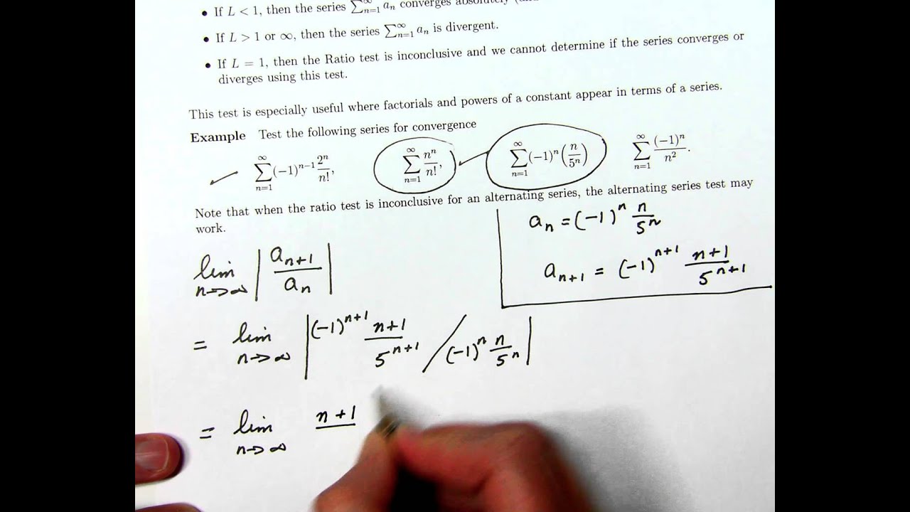 Ratio Test Example 3 - YouTube