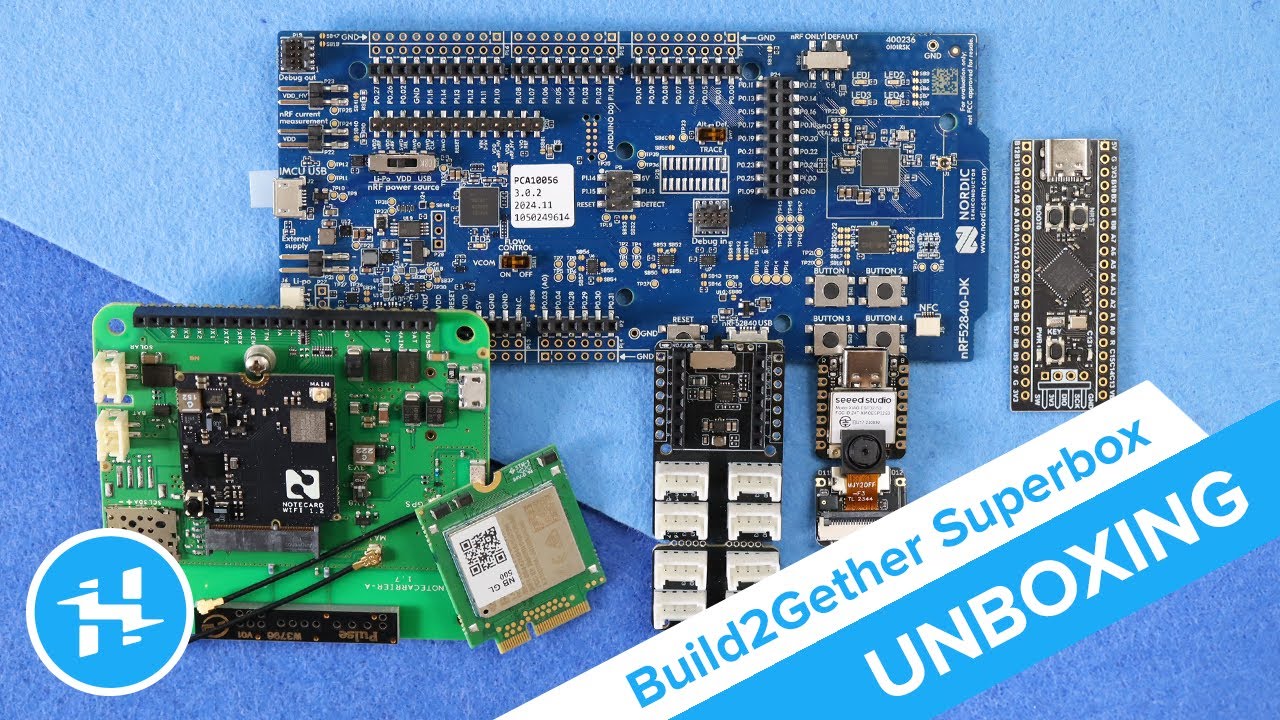 Hackster's Build2Gether Challenge Superbox // Unboxing - YouTube