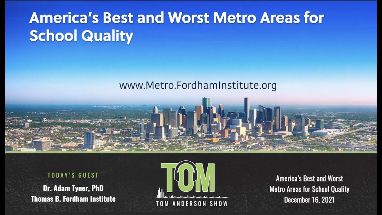America's Best and Worst Metro Areas for School Quality / Adam Tyner ...