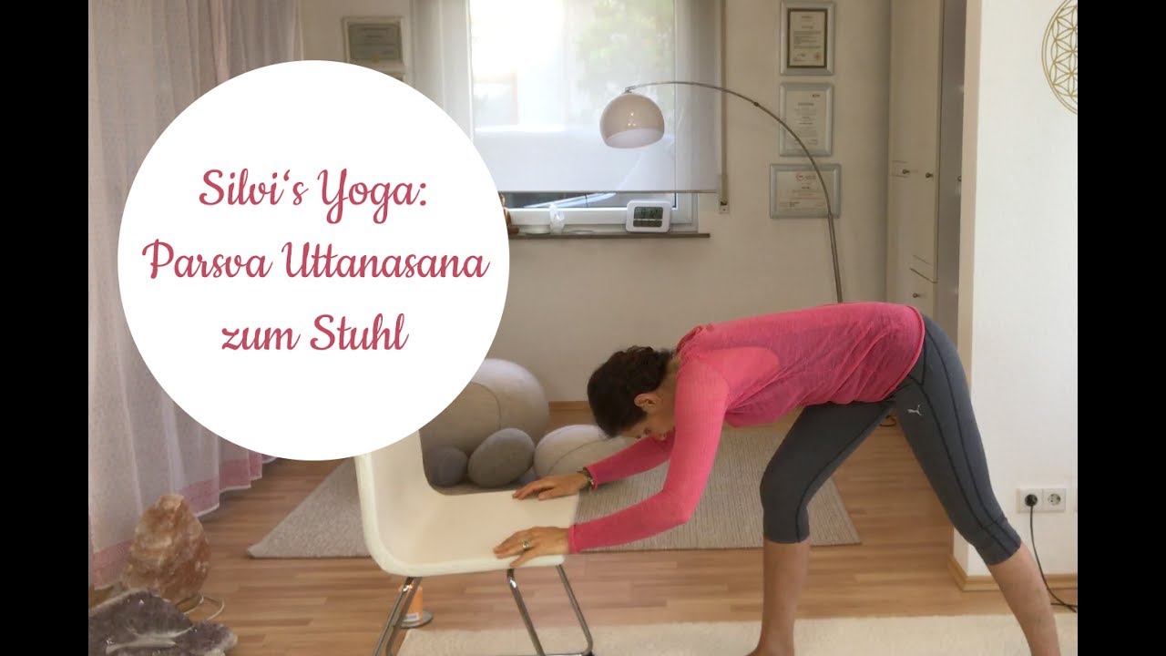 Parsva Uttanasana zum Stuhl - YouTube