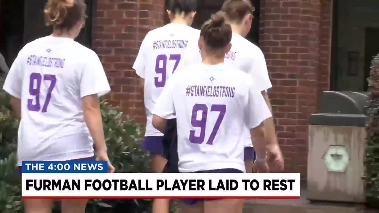 Memorial service being held for Furman football player Bryce Stanfield ...