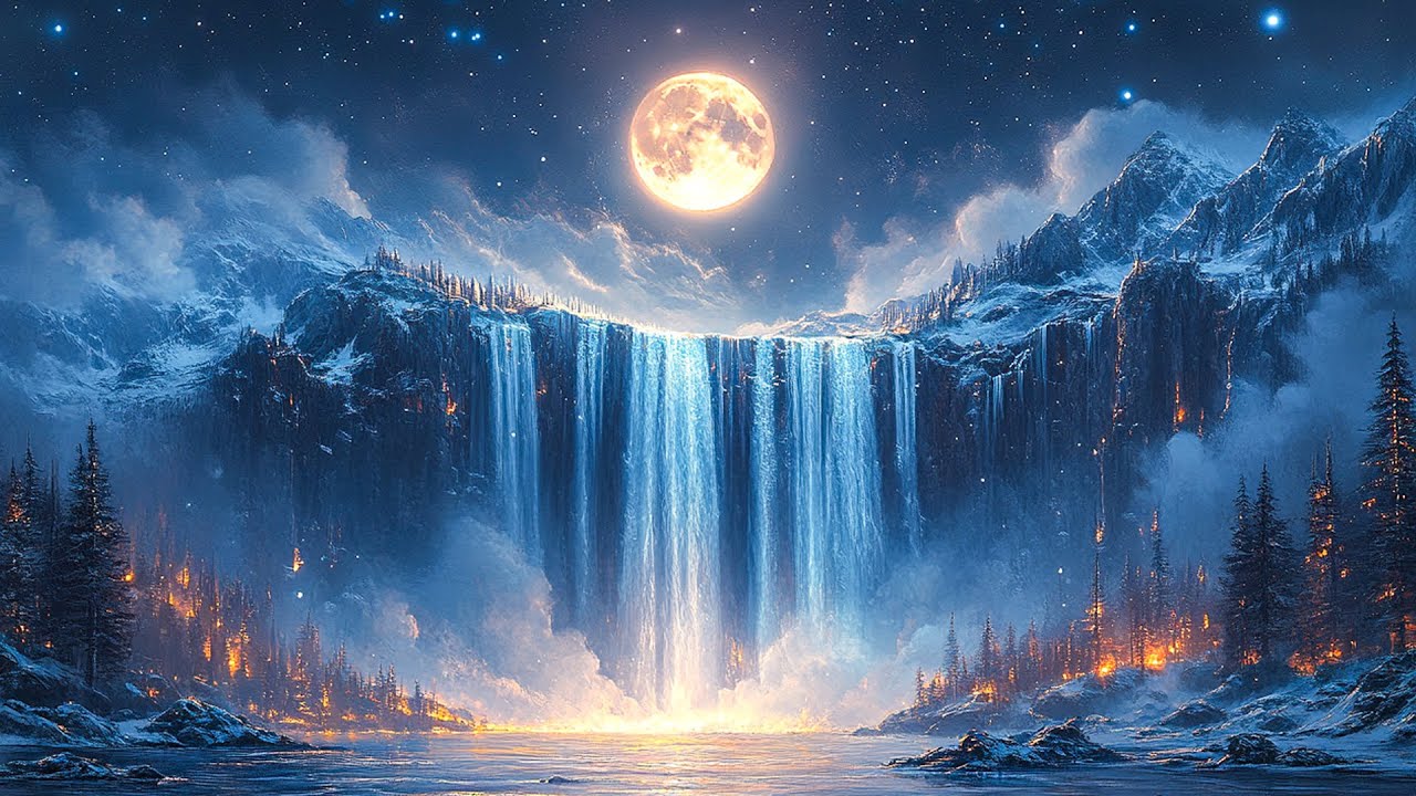 Moonlight Ambient Music, Stress and Anxiety Relief, Detox Negative ...