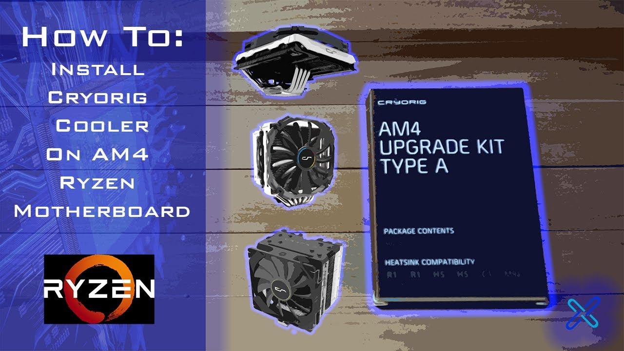 How To: Install Cryorig Cooler on AM4 Ryzen Motherboard - YouTube