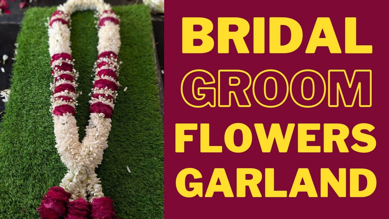 DIY - Gajra Haar Garland | How to Make Fresh Rose with Gypsophila ...