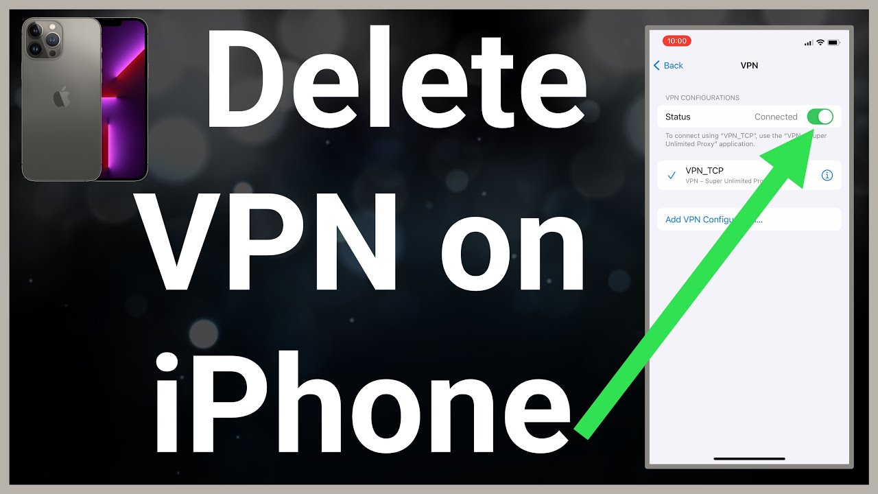 How To Delete VPN On iPhone - YouTube