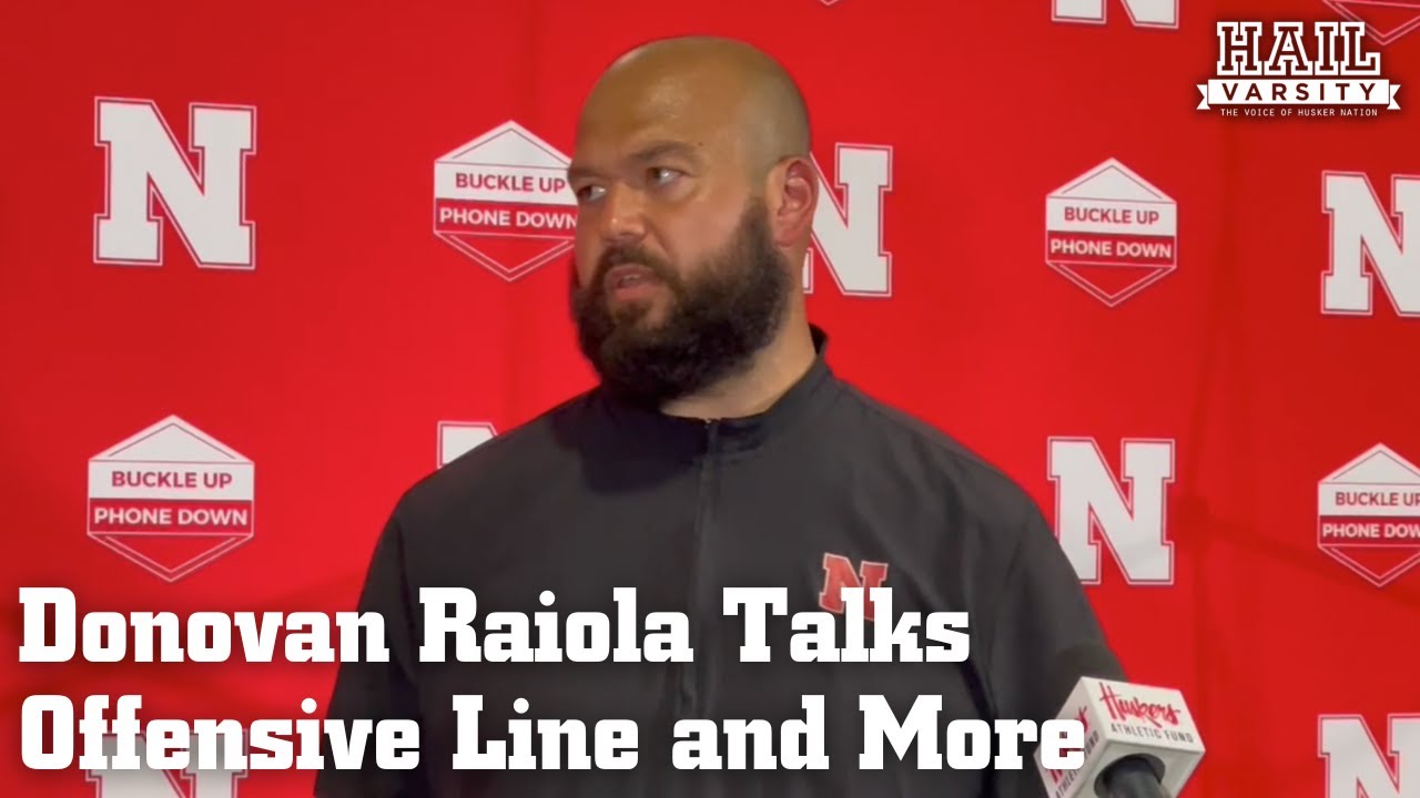 Nebraska Football: Donovan Raiola Talks Offensive Line and More - YouTube