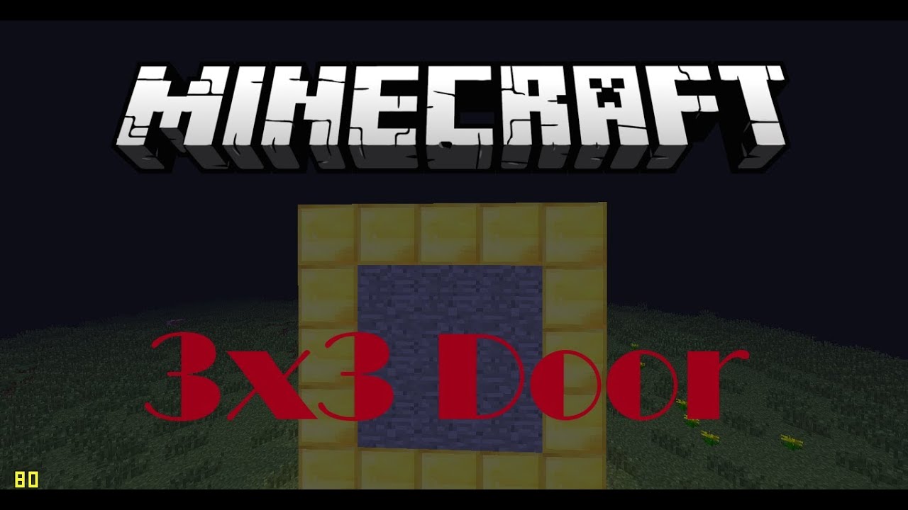 Minecraft: Ultimate 3x3 Door w/ Command blocks! - YouTube