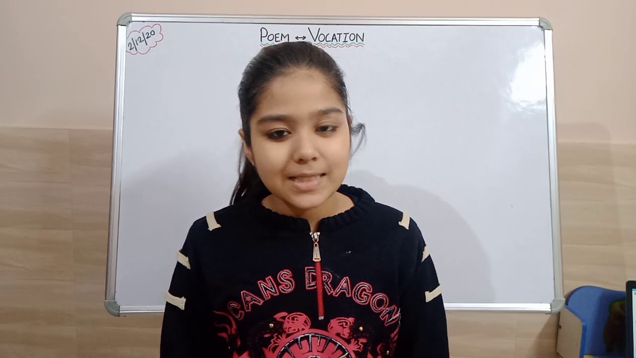 class 6th | English Poem- VOCATION | CBSE board | - YouTube