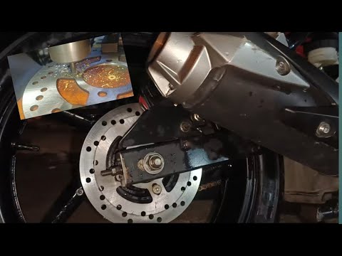 YAMAHA FZI Rear disc brake convertion - YouTube