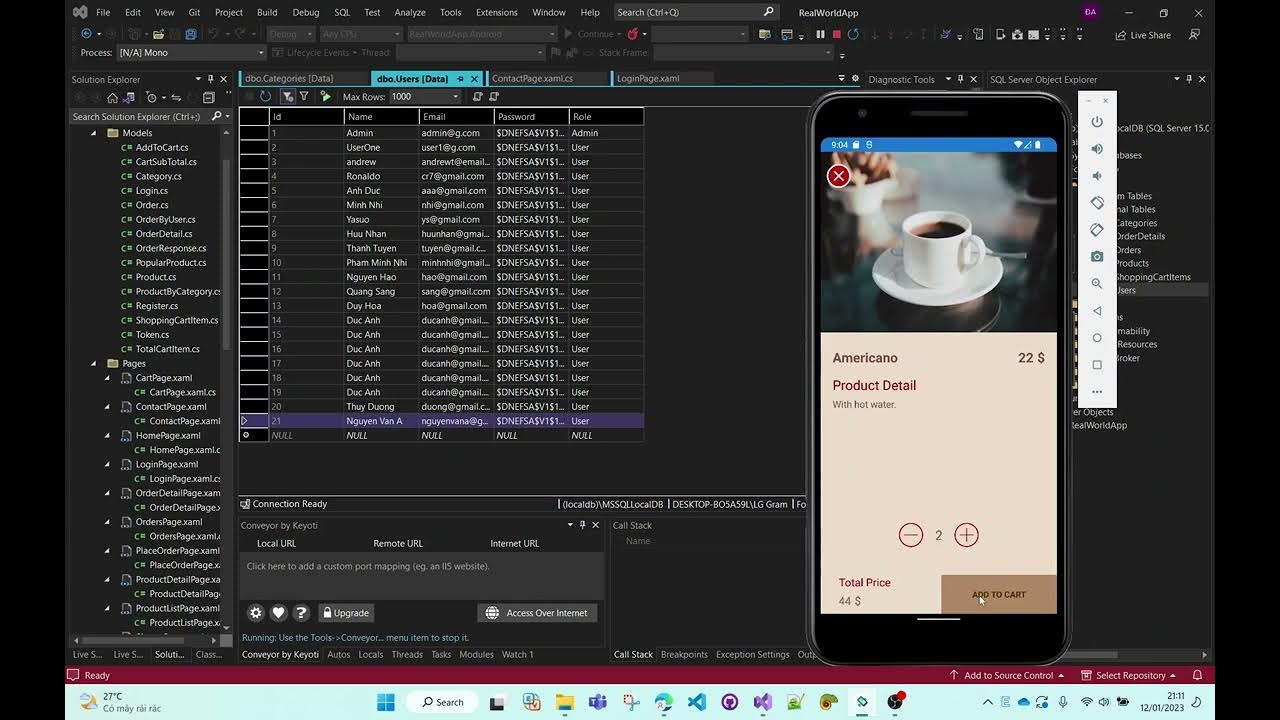 CoffeeShop Mobile App | Xamarin - YouTube
