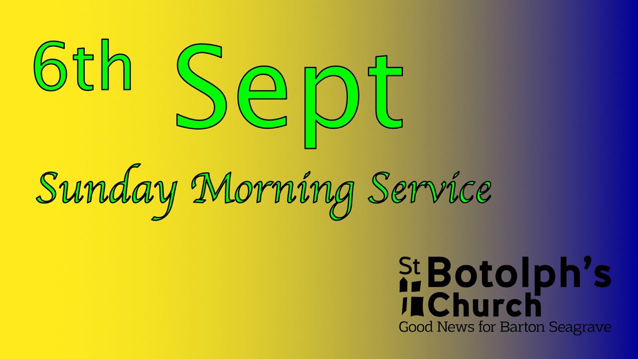 Sunday Service 6th September 2020 - YouTube