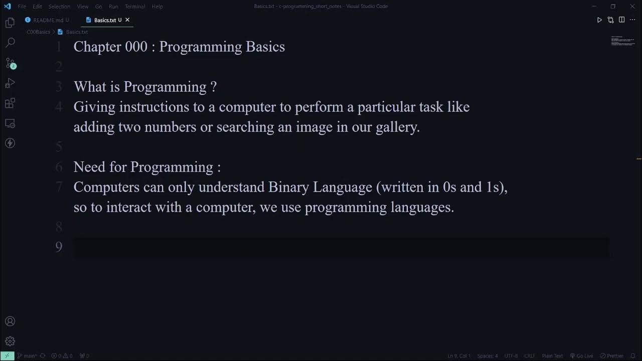 Programming Basics | NullClass - YouTube