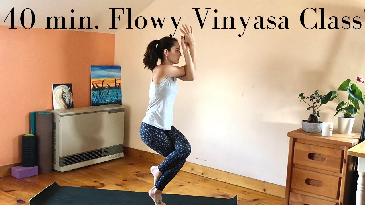 40 min Fun & Flowy Vinyasa Yoga | Full Body Yoga Stretch | Free Yoga ...